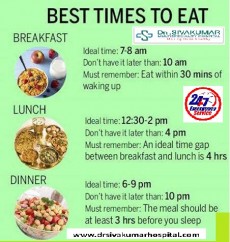 Best Time to Eat - Dr. Sivakumar Multispeciality Hospital